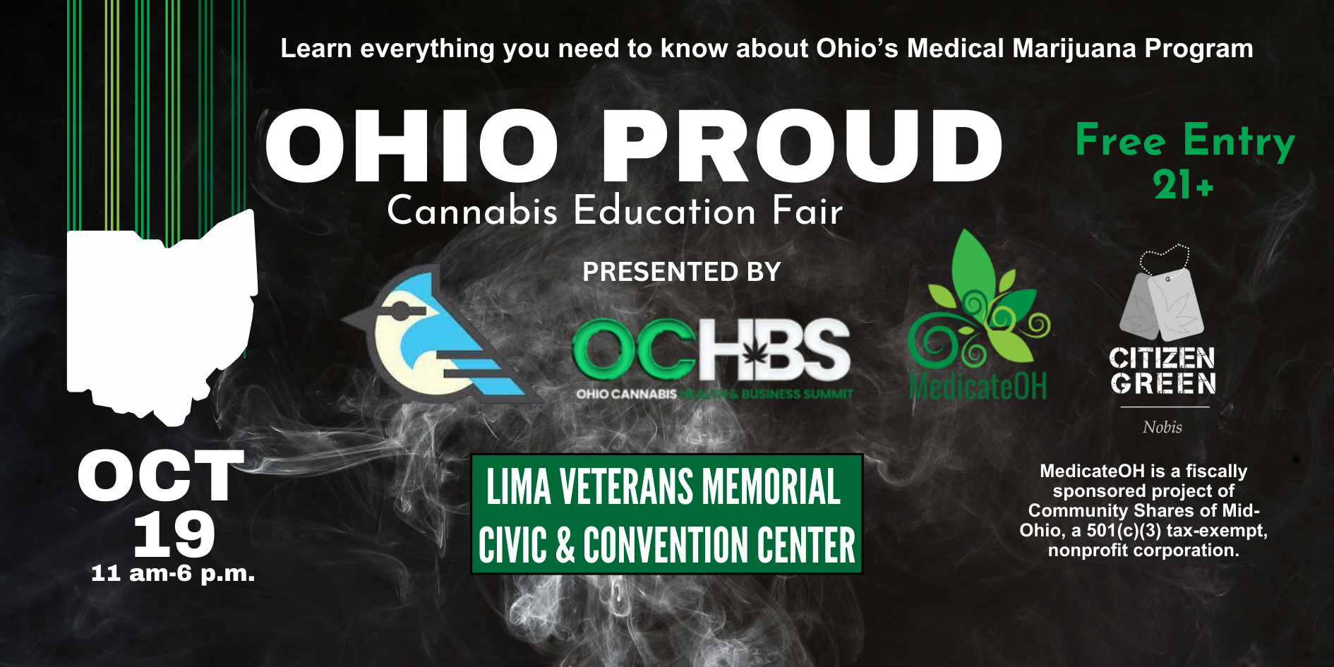 Free Event: Ohio Proud Cannabis Education Fair Coming to Lima Thursday ...
